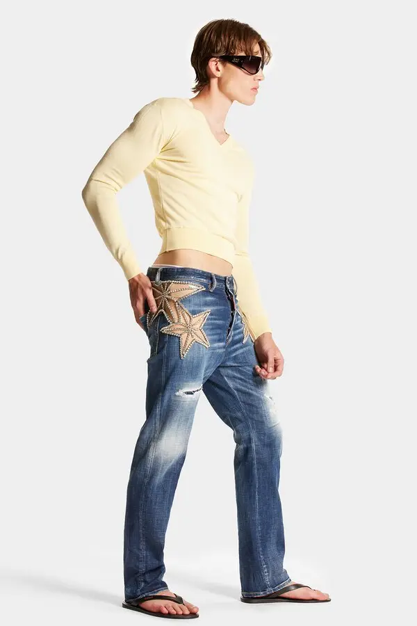 Dsquared2 Dark Ripped Wash 642 Jeans