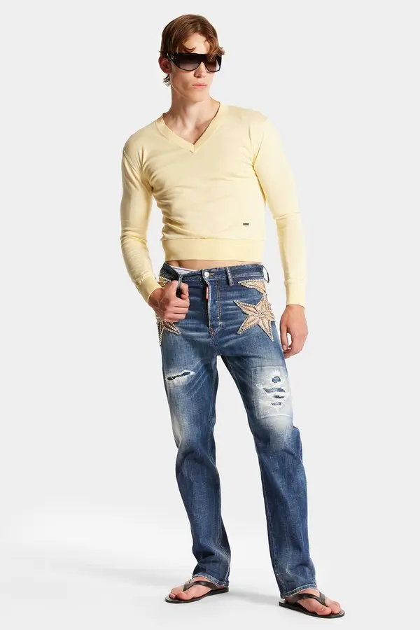 Dsquared2 Dark Ripped Wash 642 Jeans