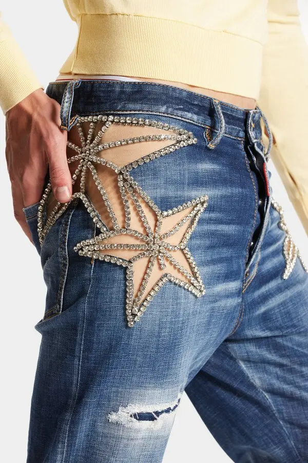 Dsquared2 Dark Ripped Wash 642 Jeans