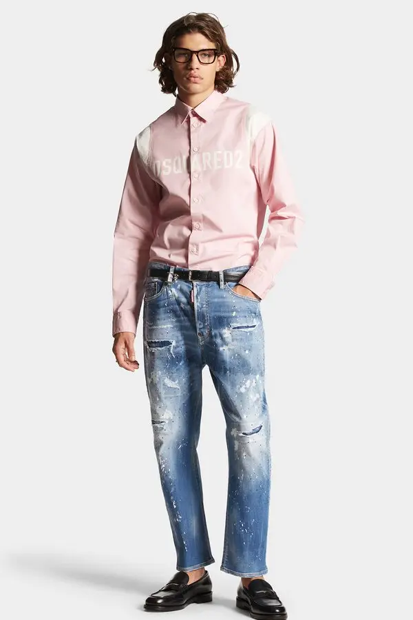 Dsquared2 Medium Iced Spots Wash Bro Jeans