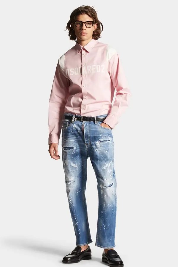 Dsquared2 Medium Wash Distressed Jeans