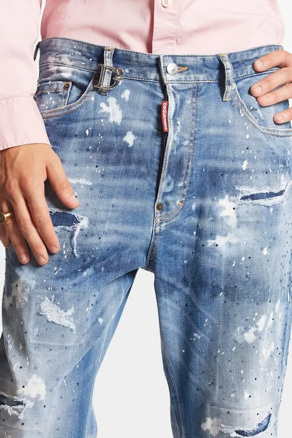 Dsquared2 Medium Wash Distressed Jeans