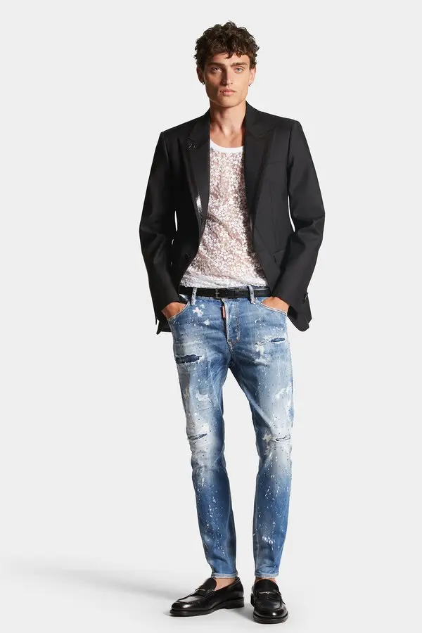 Dsquared2 Medium Iced Spots Wash Super Twinky Jeans