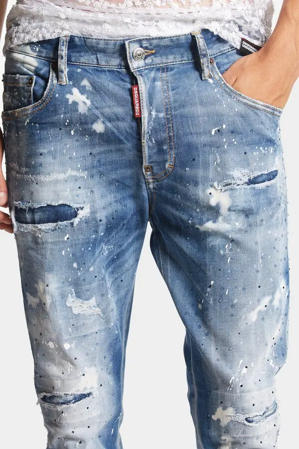 Dsquared2 Medium Iced Spots Wash Super Twinky Jeans