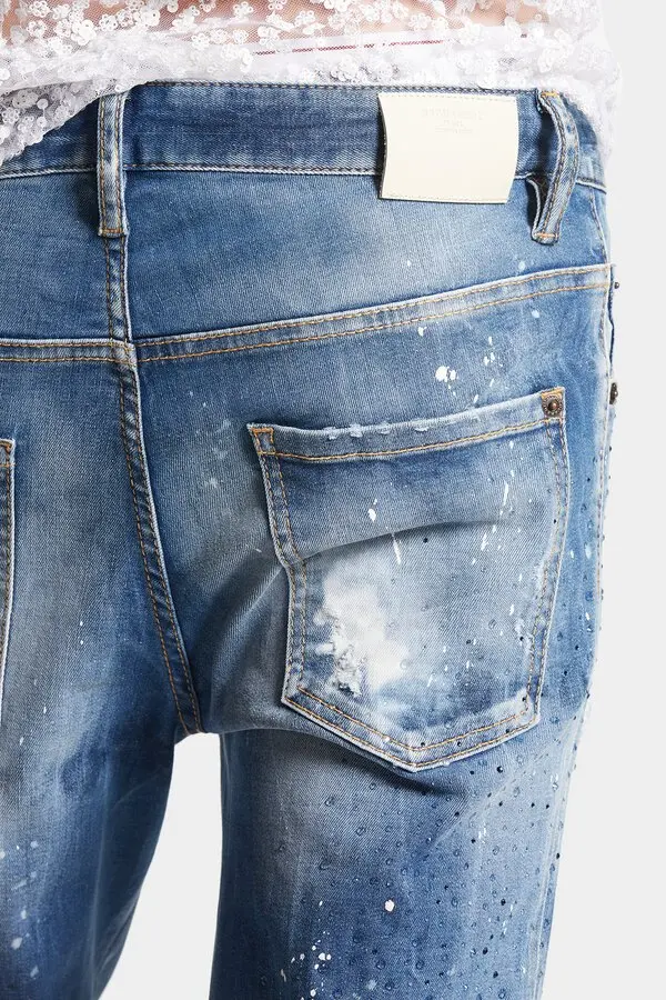 Dsquared2 Medium Iced Spots Wash Super Twinky Jeans