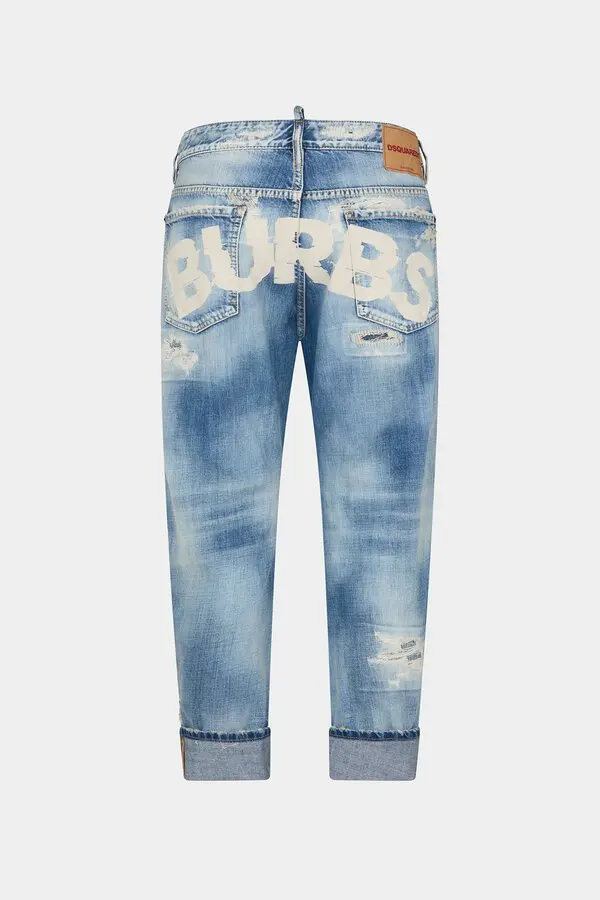 Dsquared2 Shark Bite Wash Big Brother" Distressed Jeans