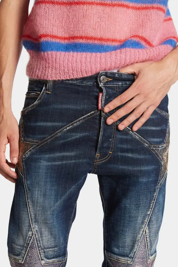 Dsquared2 Medium Diamond Super Star Wash Bob Jeans