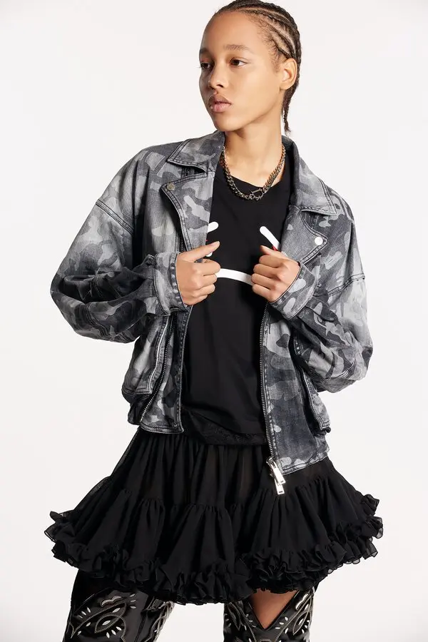 Dsquared2 Grey Camo Wash Jacket