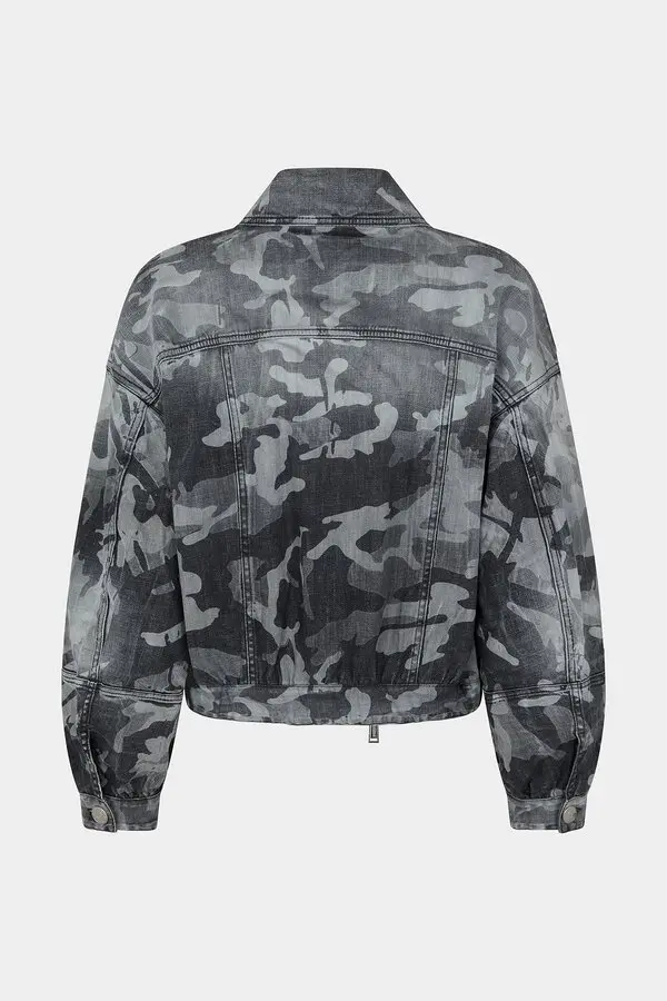 Dsquared2 Camouflage Wash Denim Jacket