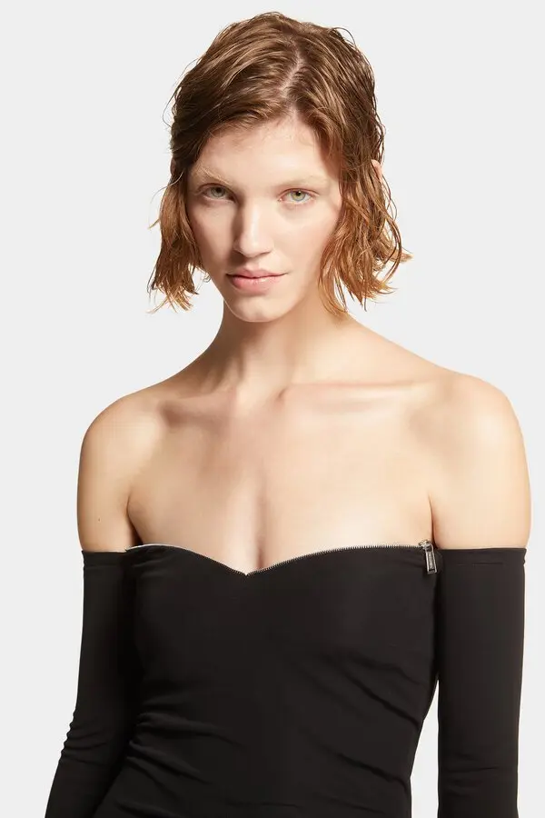 Dsquared2 Long Sleeve Zipped Dress