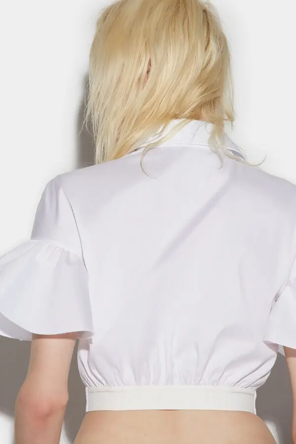 Dsquared2 Waved Shortsleeves Mini Shirt