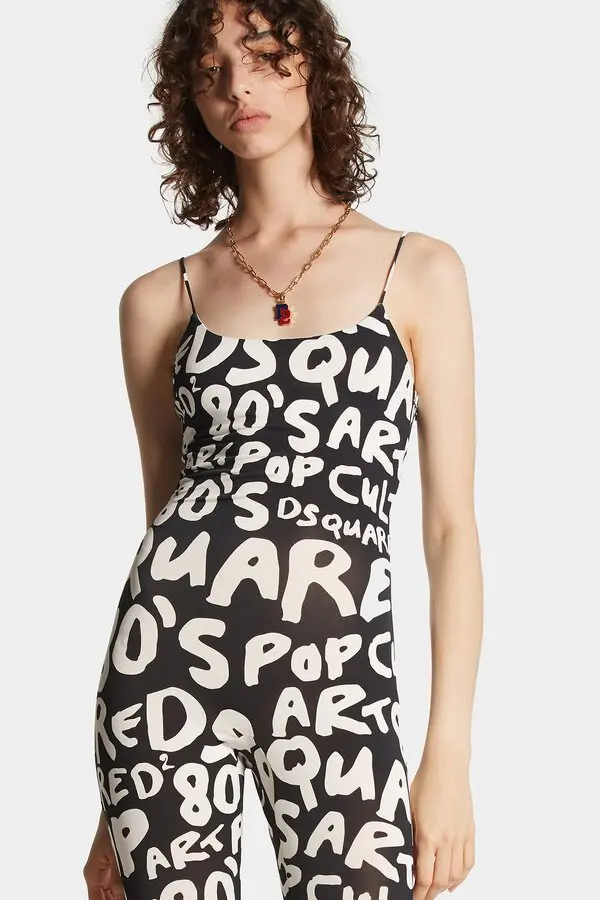 Dsquared2 Pop 80's" Graphic Print Jumpsuit