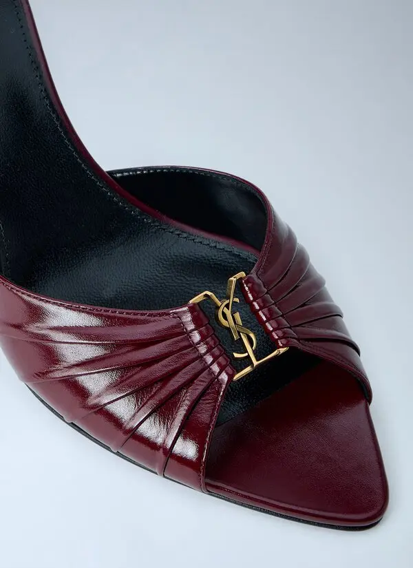 Saint Laurent Babylone" Heeled Mules - Multicolor