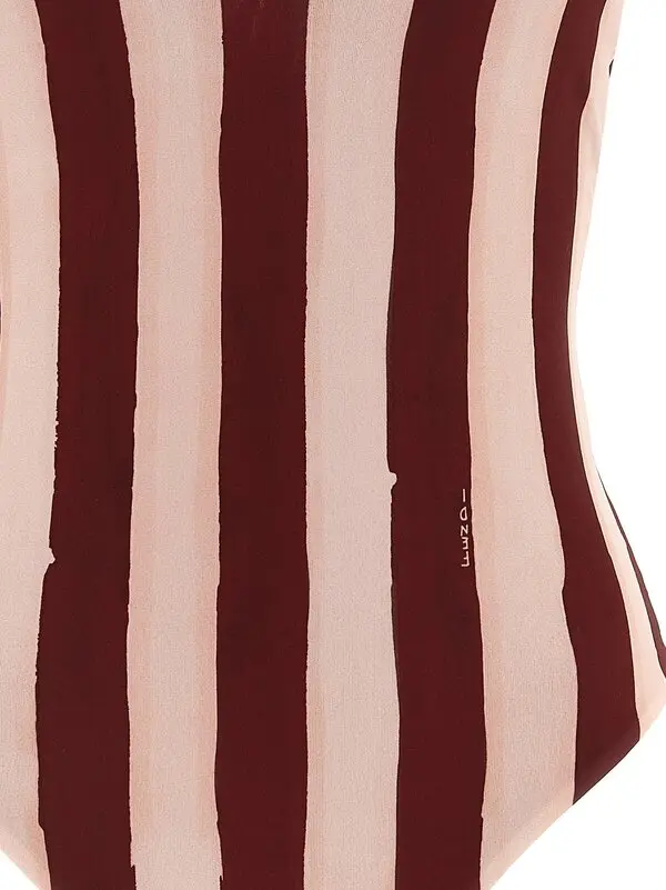 Fendi Pequin One-piece Swimsuit