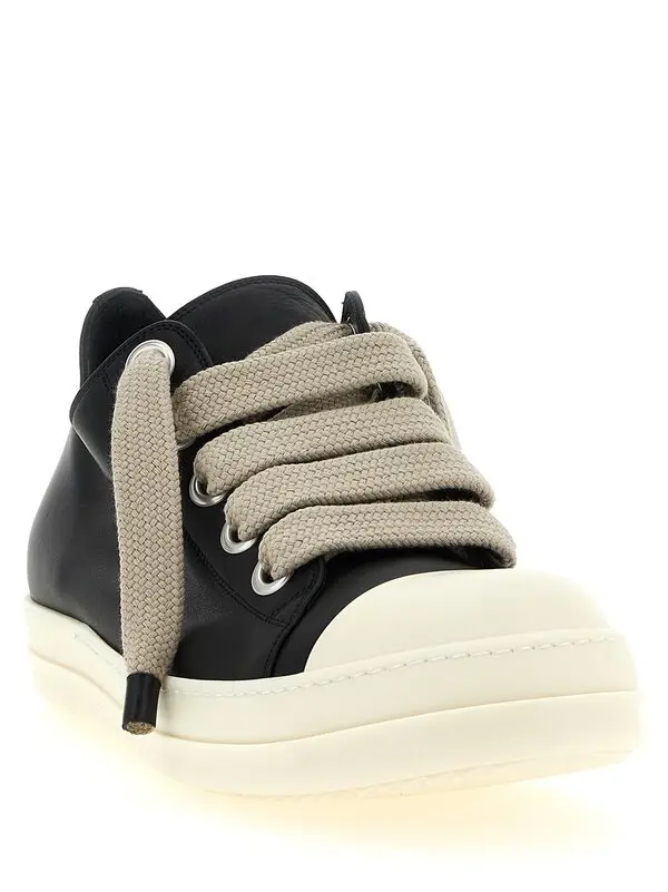 Rick Owens Jumbolace Low Sneaks Leather Sneakers - Multicolor