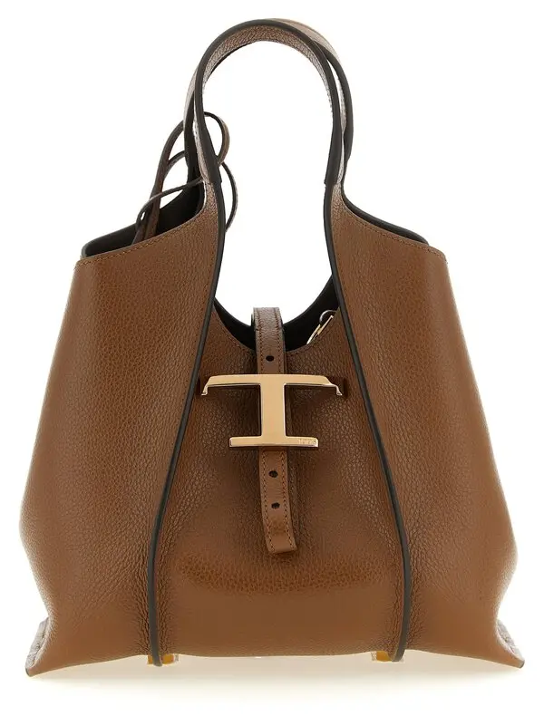 TOD'S T Timeless' Mini Handbag - Brown