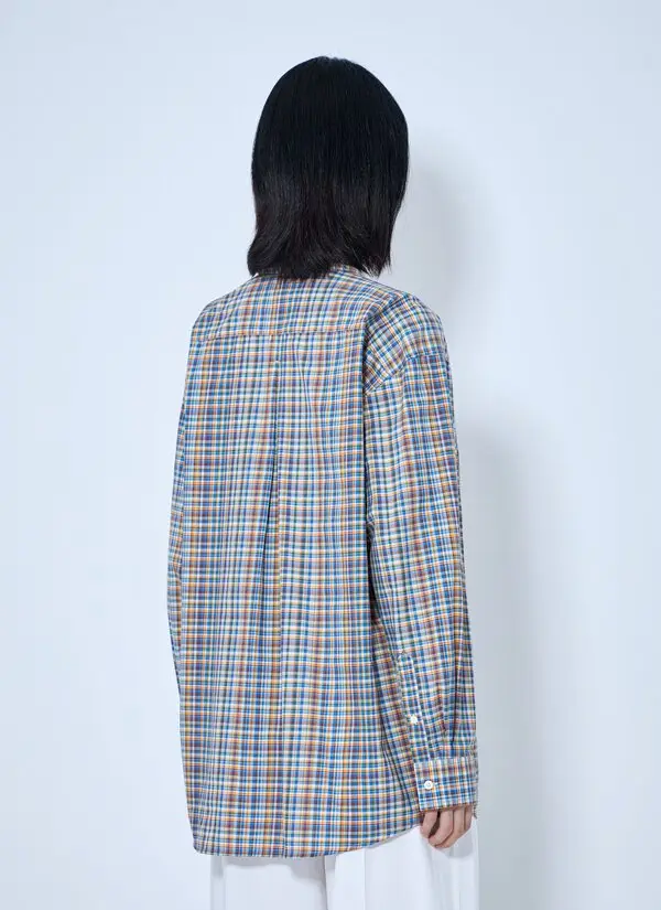 TOTEME Classic Check Cotton Poplin Shirt - Multicolor