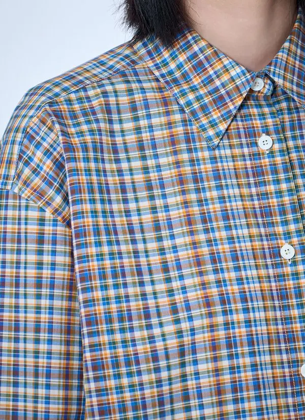 TOTEME Classic Check Cotton Poplin Shirt - Multicolor
