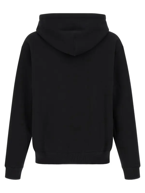 JIL SANDER Cotton Hoodie With Contrast Drawstring