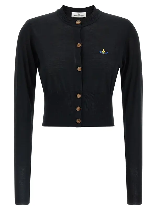 VIVIENNE WESTWOOD Bea Cropped' Cardigan - Black