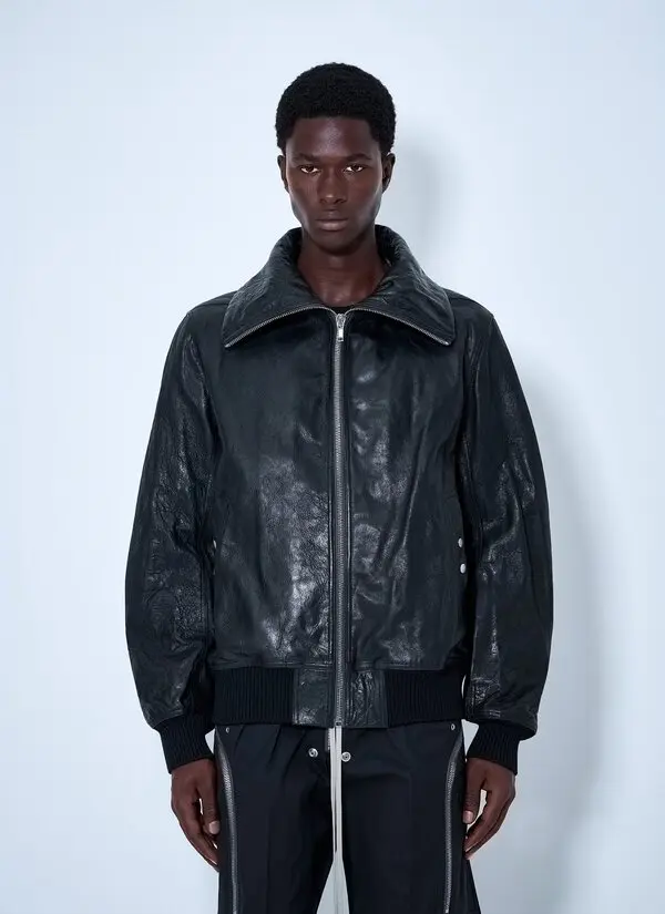 Rick Owens Dracuflight Hammered Leather Jacket