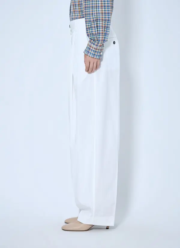 TOTEME Single Pleat Cotton Trousers