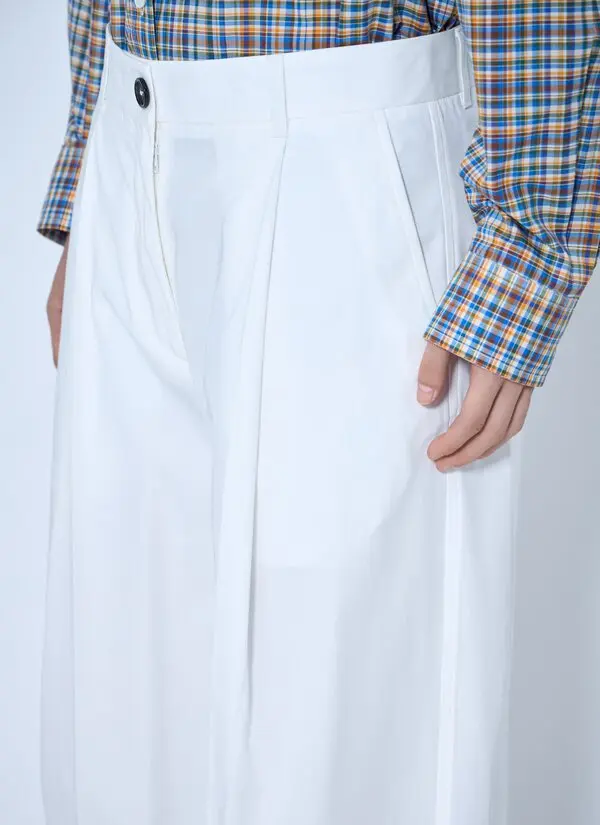 TOTEME Single Pleat Cotton Trousers
