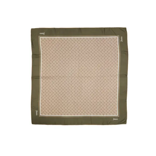 Herno Silk Foulard With All-over Monogram