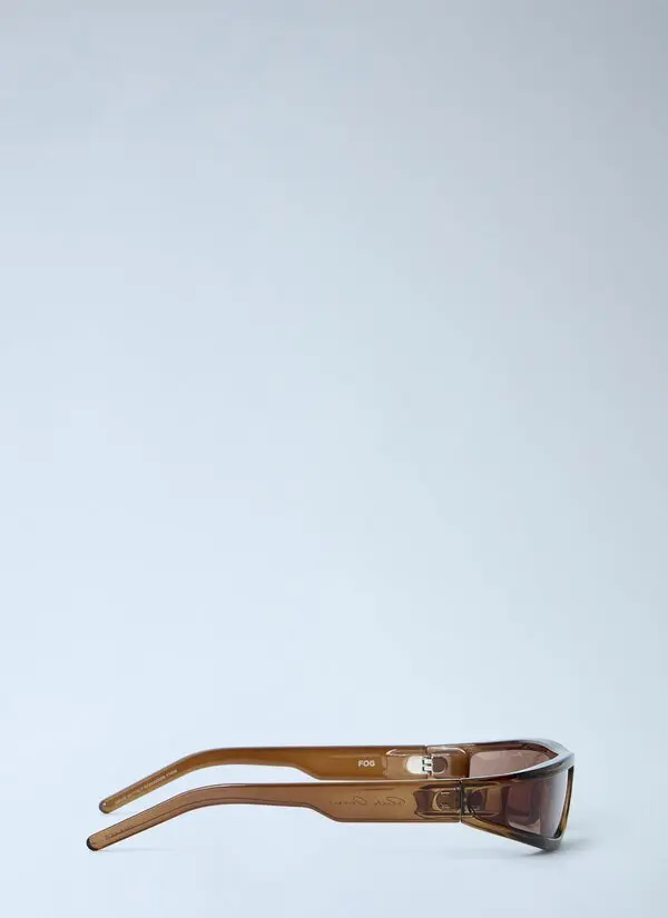 Rick Owens Rectangle Sunglasses - Brown