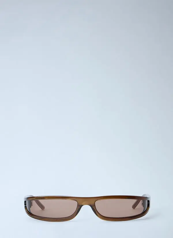 Rick Owens Rectangle Sunglasses - Brown