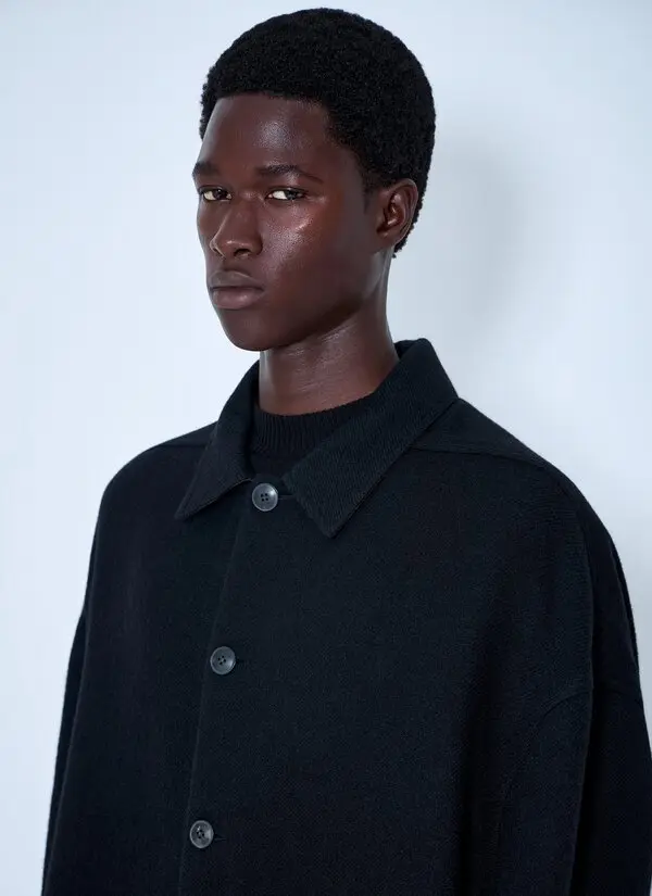 Rick Owens Buttoned Brad Coat