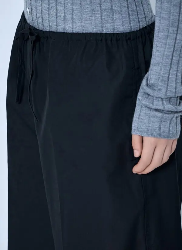 TOTEME Drawstring Cotton Trousers