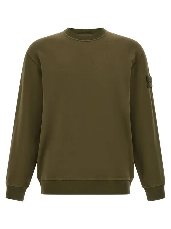 Stone Island Badge Ghost Sweatshirt - Green
