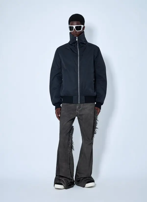 Rick Owens Tower Dracuflight Bomber Jacket - Blue