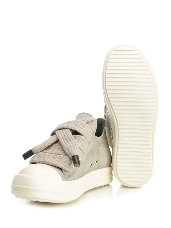 Rick Owens Jumbolace Suede Sneakers - Gray