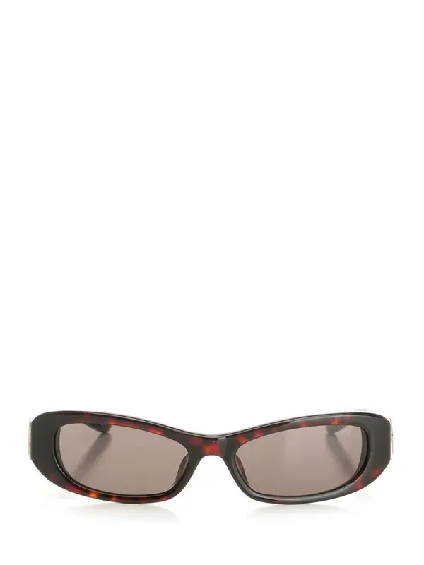 Balenciaga Cosmo Rectangular Sunglasses - Brown