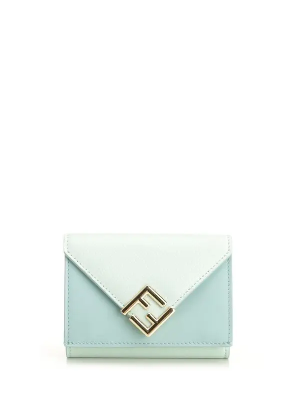 Fendi Ff Diamonds Wallet - Green