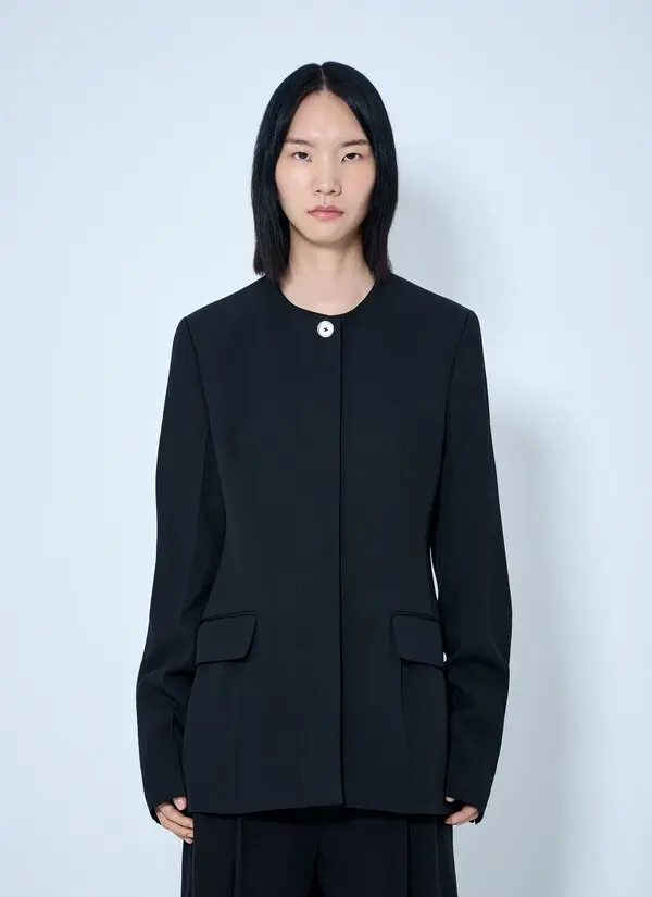 TOTEME Collarless Evening Blazer - Black