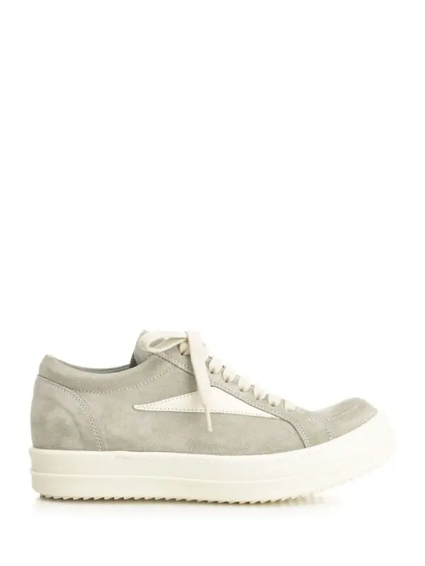 Rick Owens Leather Lace-up Sneakers - White
