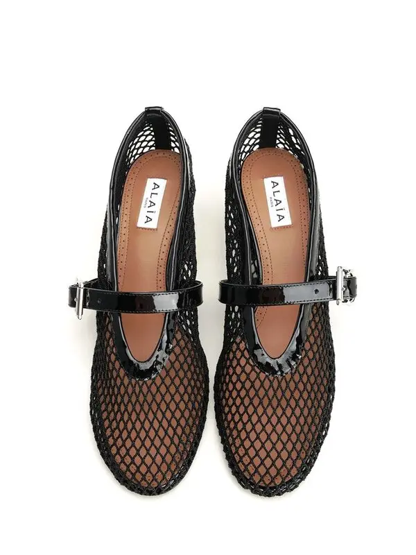 Alaïa Mary Jane 55 Mesh Pumps - Black