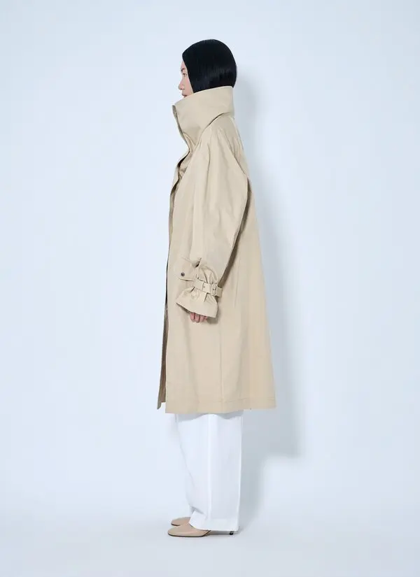 TOTEME Oversized Cotton Trench Coat - Cream