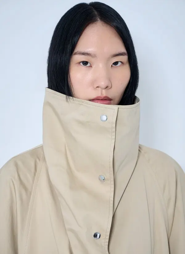 TOTEME Oversized Cotton Trench Coat - Cream