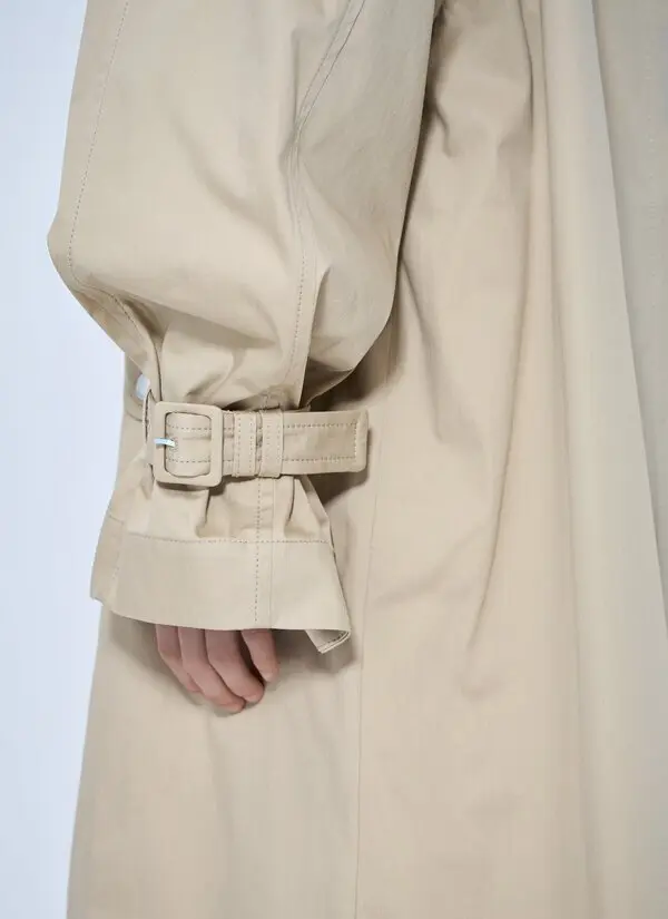 TOTEME Oversized Cotton Trench Coat - Cream