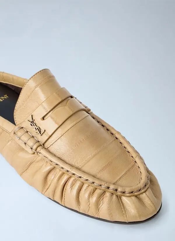 Saint Laurent Le Loafers Mules - Cream