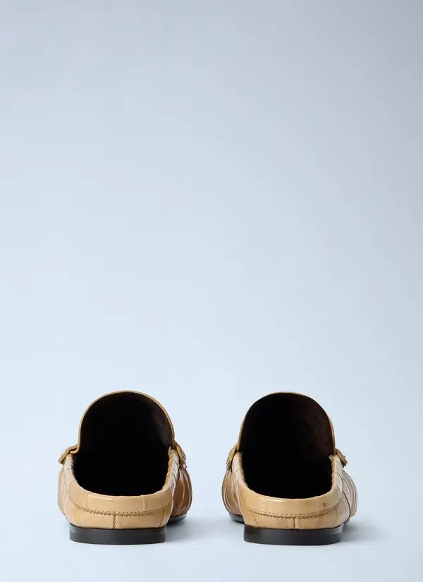 Saint Laurent Le Loafers Mules - Cream