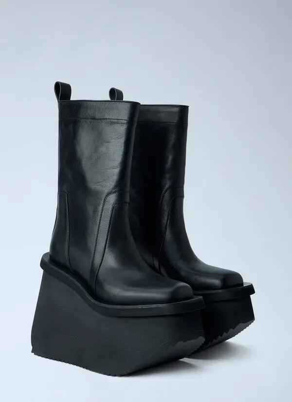 Rick Owens Factory Leather Boots