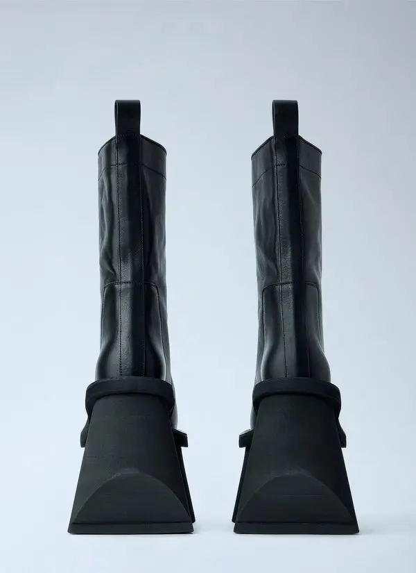 Rick Owens Factory Leather Boots