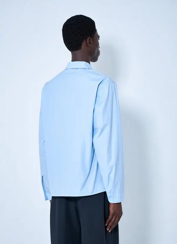 JIL SANDER Button-down Cotton Shirt - Blue
