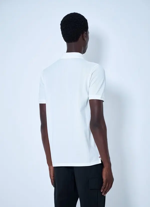Moncler Piqué Polo Shirt With Logo Embroidery