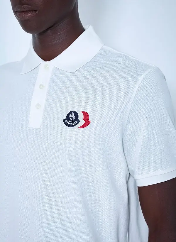 Moncler Piqué Polo Shirt With Logo Embroidery